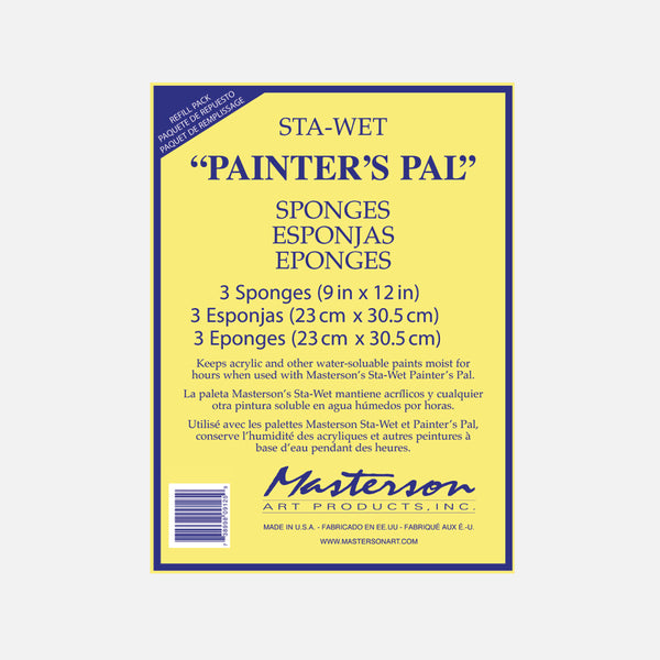 Masterson Sta-Wet® Painter's Pal Sponge Refill Pack (3 Sponges) - New ...